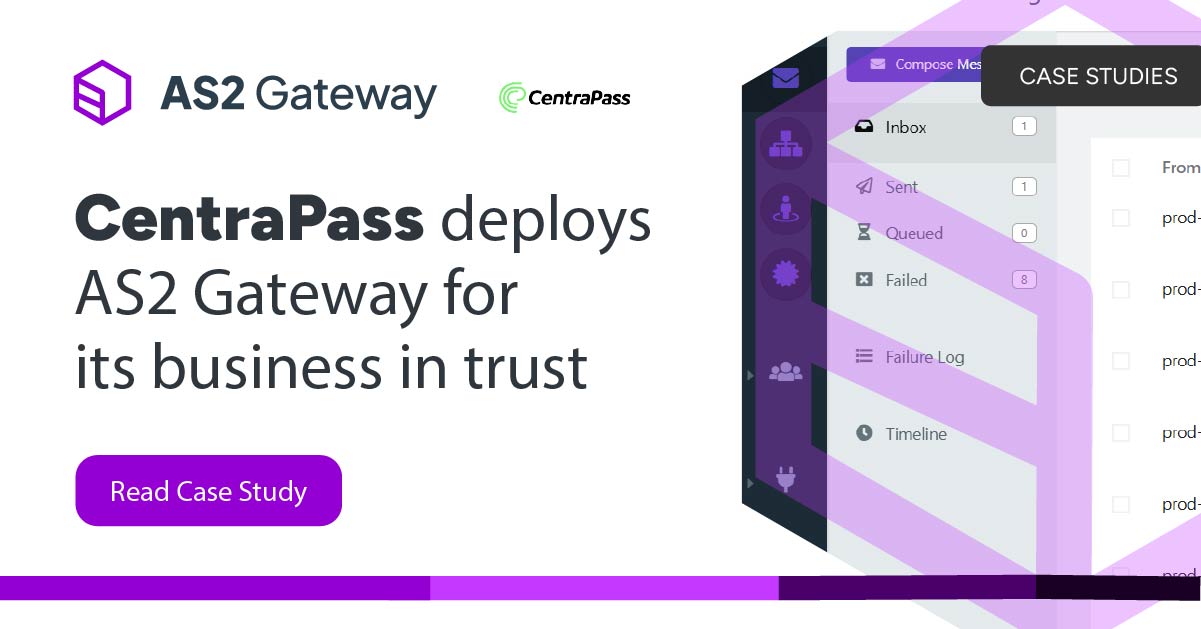 CentraPass Trusts AS2 Gateway for Secure Transfers